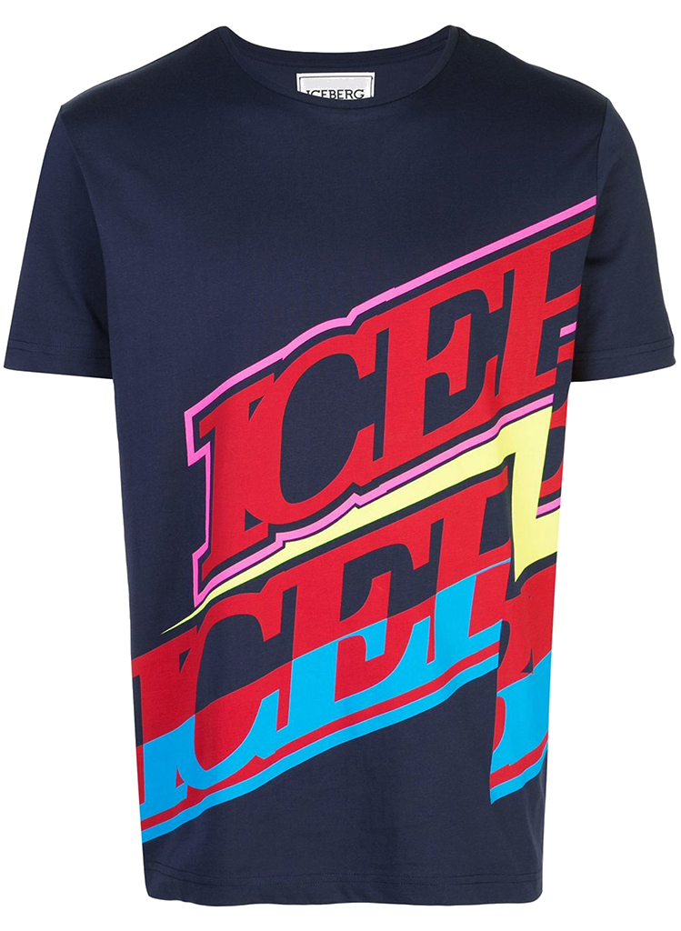 Iceberg DIAGONAL JUMBO LOGO TEE | Moda404 Men's Boutique